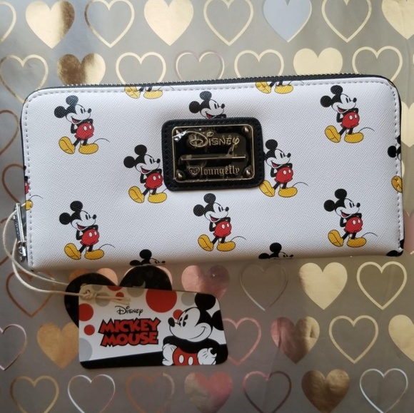 Loungefly | Bags | Loungefly Disney Mickey Mouse Zip Around Wallet ...